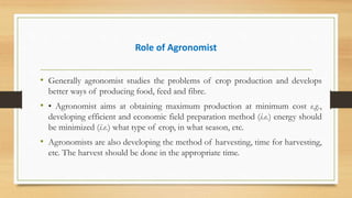 1. Introduction to Agriculture and Agronomy.pptx