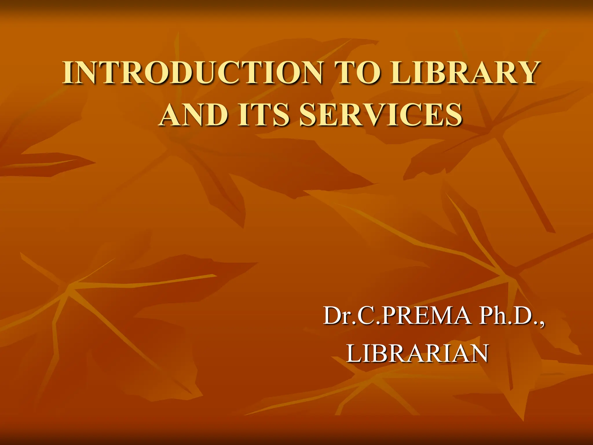 1. Introduction Library information system | PPT