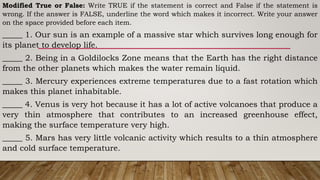 1. universe, planets and solar system.pptx | Geography | Science