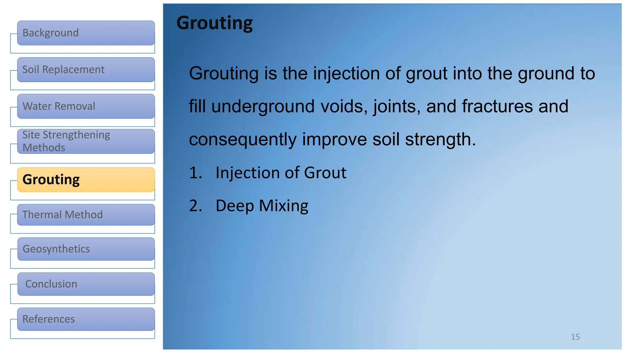 Selecting ground improvement methods for different types of soil.pptx