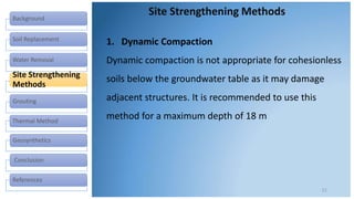 Selecting ground improvement methods for different types of soil.pptx