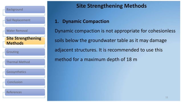 Selecting ground improvement methods for different types of soil.pptx