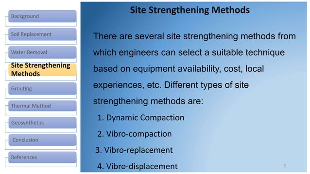 Selecting ground improvement methods for different types of soil.pptx