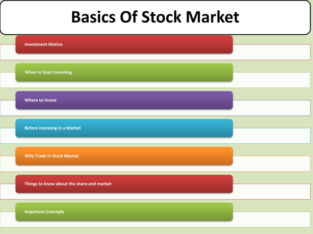 Basics of Stock Market for beginners pptx | PPTX Basics of Stock Market for beginners pptx | PPTX