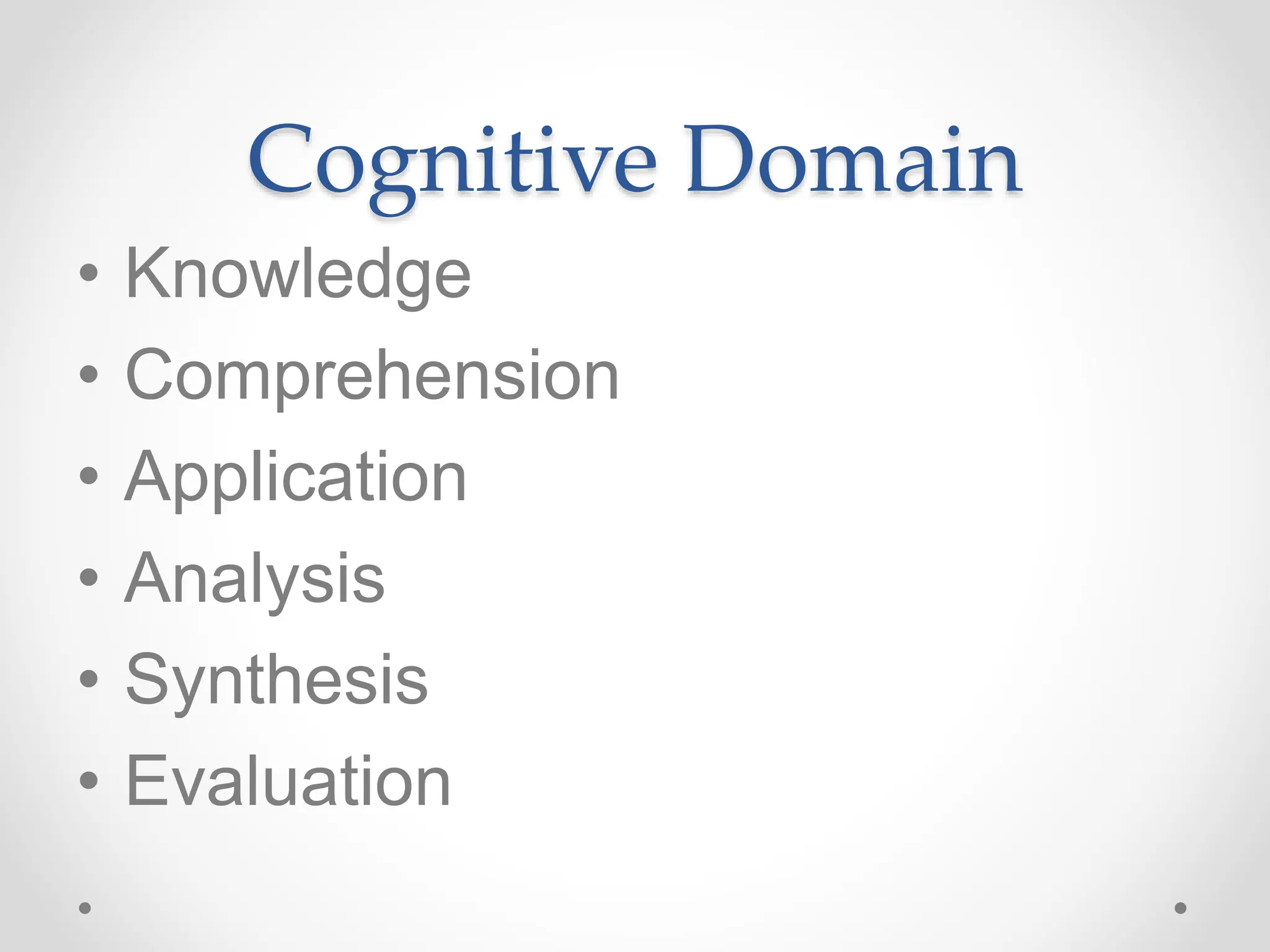 Blooms Taxonomy of Hierarchy of learning | PPTX