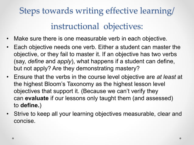 Blooms Taxonomy of Hierarchy of learning | PPTX