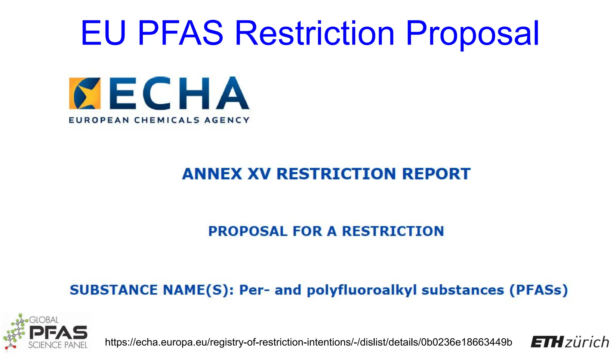 OECD Global Forum on the Environment dedicated to Per- and Polyfluoroalkyl Substances: An ...