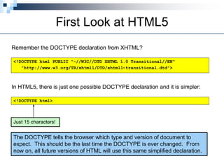 1._Introduction_to_HTML5 powerpoint presentation | PPT | Web Development | Internet
