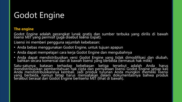 Pendahuluan Godot Game Engine | First Script | PPTX