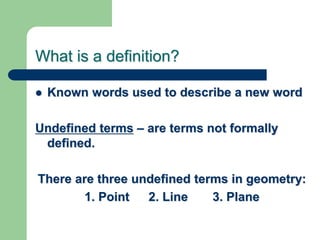 1.2 Points Lines and Planes Powerpoint.ppt