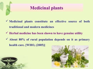 1.pdf An introduction to medicinal plants | PDF