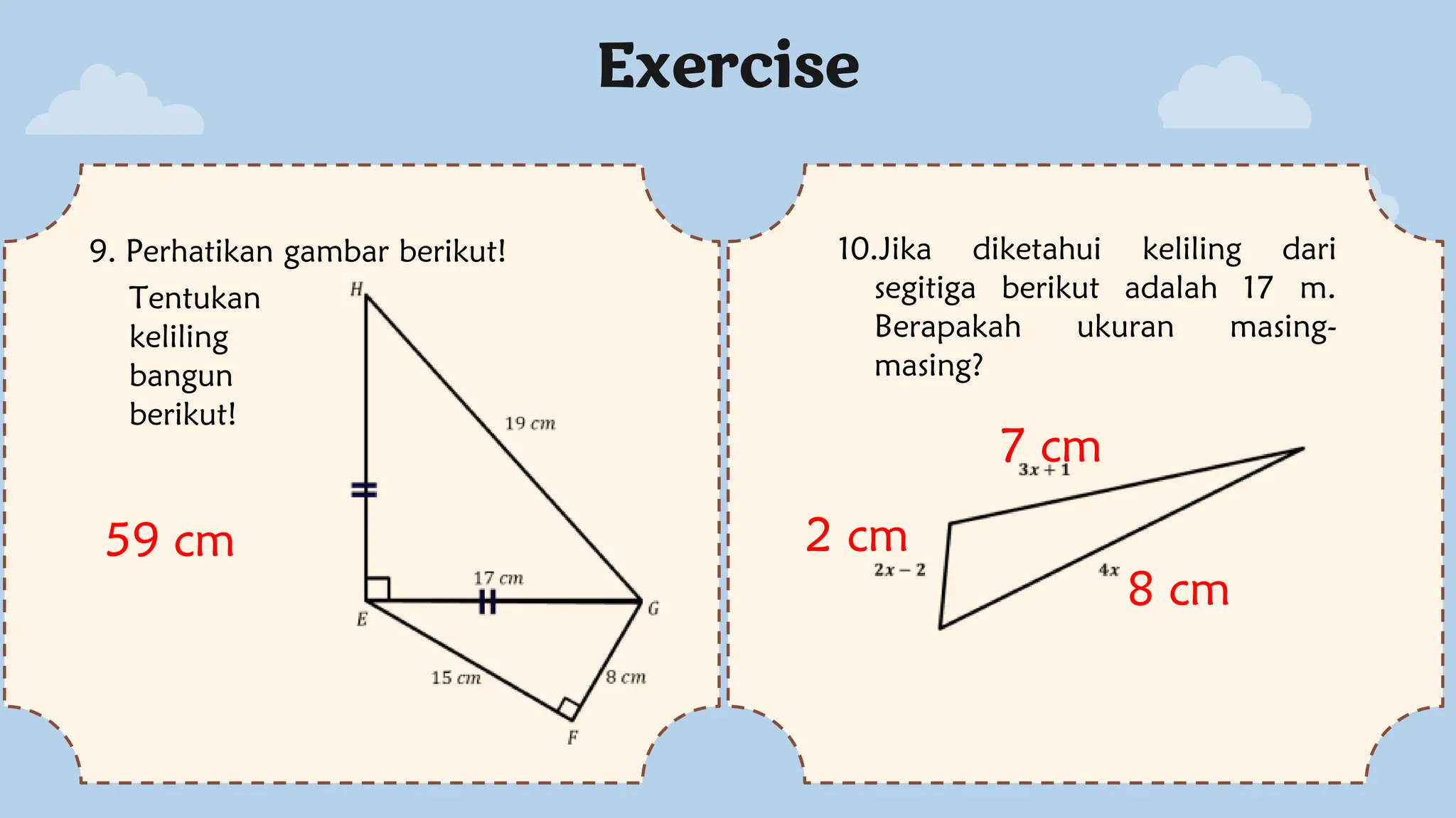 PPT LATIHAN SOAL ULANGAN HARIAN SEGITIGA | PPTX