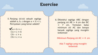 PPT LATIHAN SOAL ULANGAN HARIAN SEGITIGA | PPT