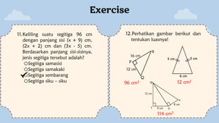 PPT LATIHAN SOAL ULANGAN HARIAN SEGITIGA | PPT