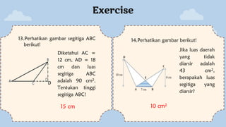 PPT LATIHAN SOAL ULANGAN HARIAN SEGITIGA | PPT
