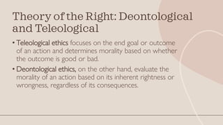 Introduction to ethics. The study of ethics and its principles ...