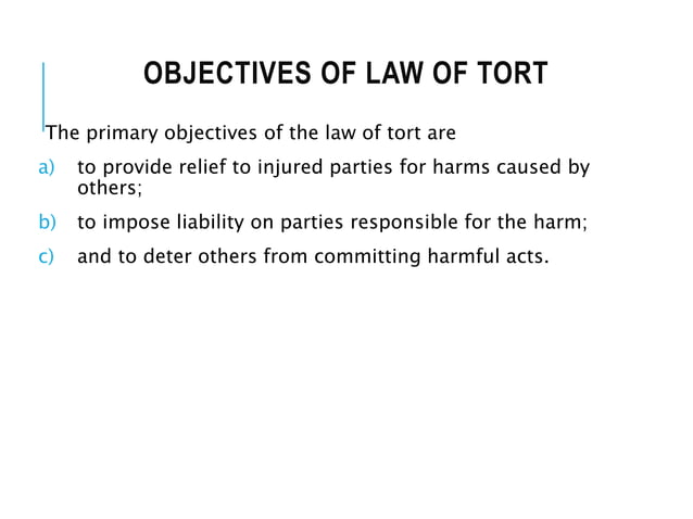 1. Lecture on Nature and Scope of Law of Tort.pptx | Law