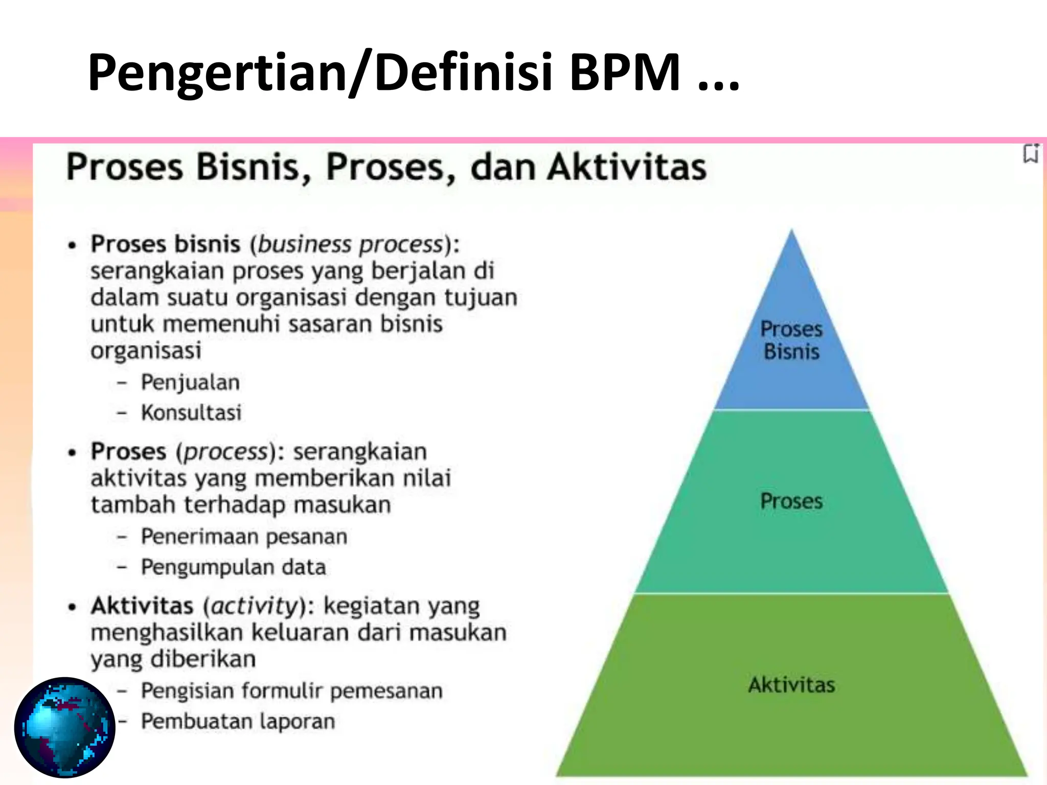 Konsep Dasar & Manfaat BPM (Business Process Management) _Pelatihan "Business Process Management ...