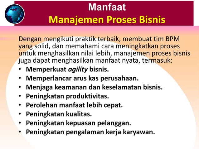 Konsep Dasar & Manfaat BPM (Business Process Management) _Pelatihan ...