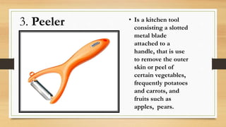 1.1 Tools, Equipment and Utensils needed in Preparing Salad.pptx