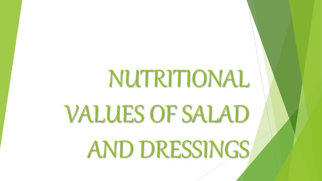 COOKERY 9 Lesson 1.2 Components of Salad.pptx | Cooking | Food & Drink