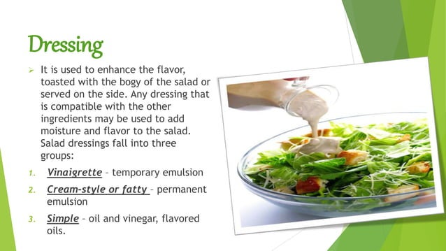 COOKERY 9 Lesson 1.2 Components of Salad.pptx | Cooking | Food & Drink