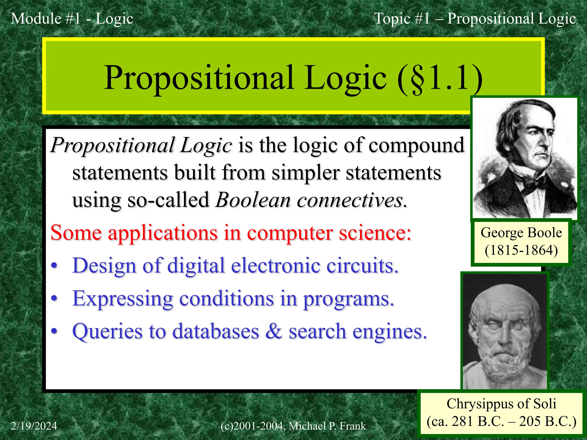 Logic - mathematics in the modern world. | PPT