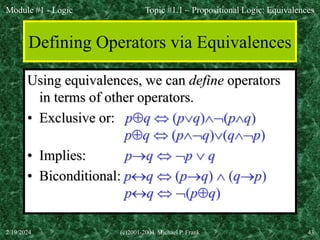 Logic - mathematics in the modern world. | PPT