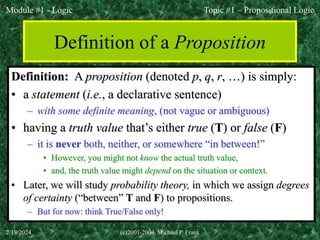 Logic - mathematics in the modern world. | PPT