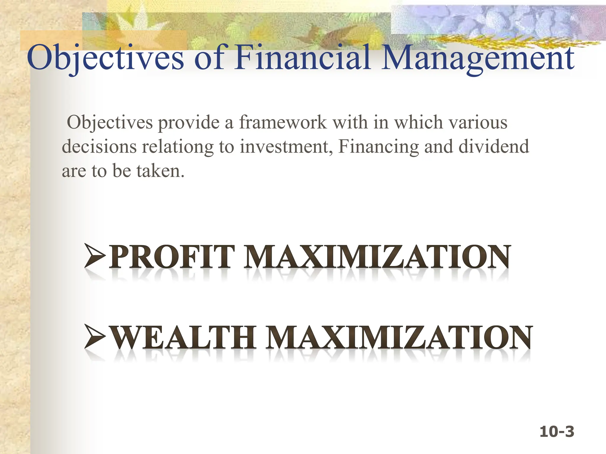 1.2 objectives of financial management/ cf | PPT