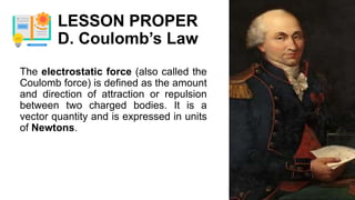 ELECTROSTATICS - General Physics 2 Presentation | PPTX