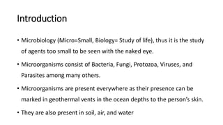 1. INTRODUCTION TO MICROBIOLOGY.pdf hpp@ | PPT