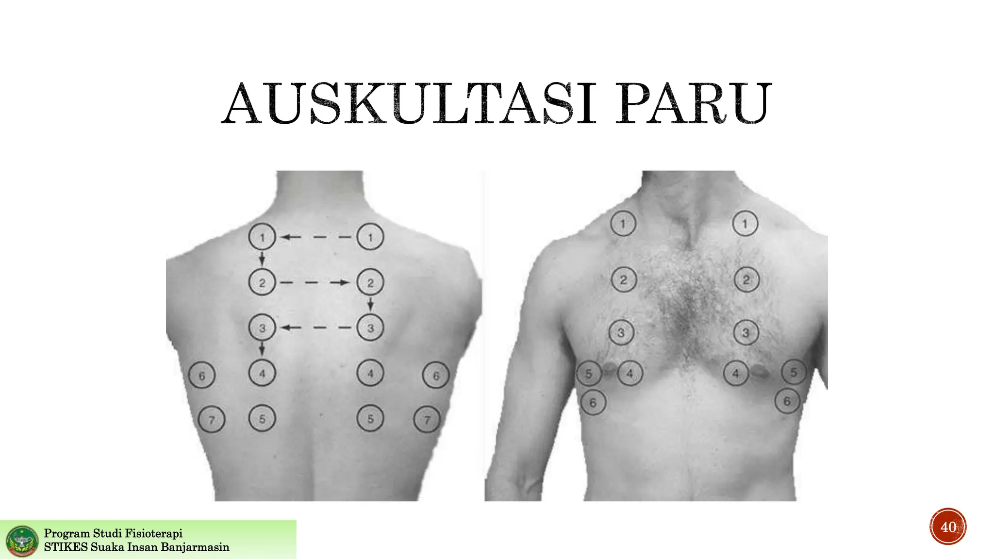 INSPEKSI, PALPASI, PERKUSI, AUSKULTASI - SARJANA FISIOTERAPI | PPTX