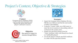 Unlocking New Insights Into the World of European Soccer Through the European Soccer Database ...