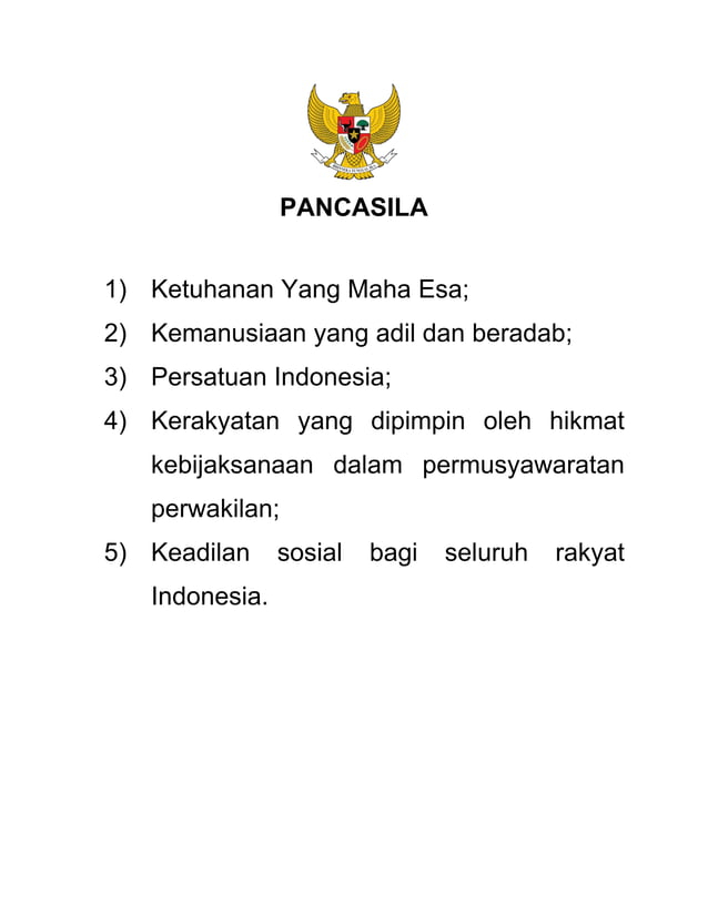 Teks_Pancasila_Indonesia............................ | PDF