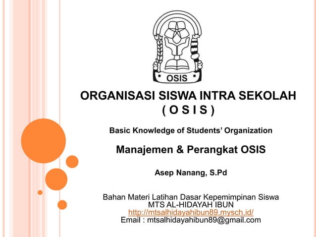 materi LDKS OSIS manajemen-perangkat-osis.ppt