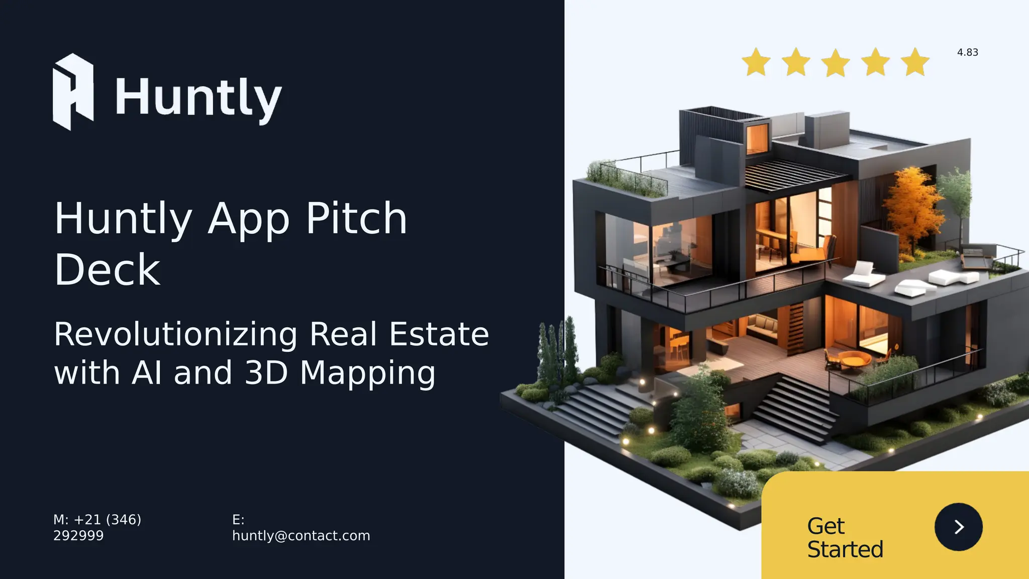 Huntly App Pitch Deck Revolutionizing Real Estate with AI and 3D ...