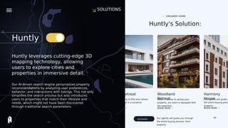 Huntly App Pitch Deck Revolutionizing Real Estate with AI and 3D ...