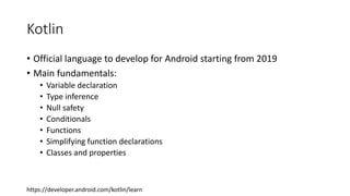 Apresentação - Programação em Linguagem Kotlin | PPT