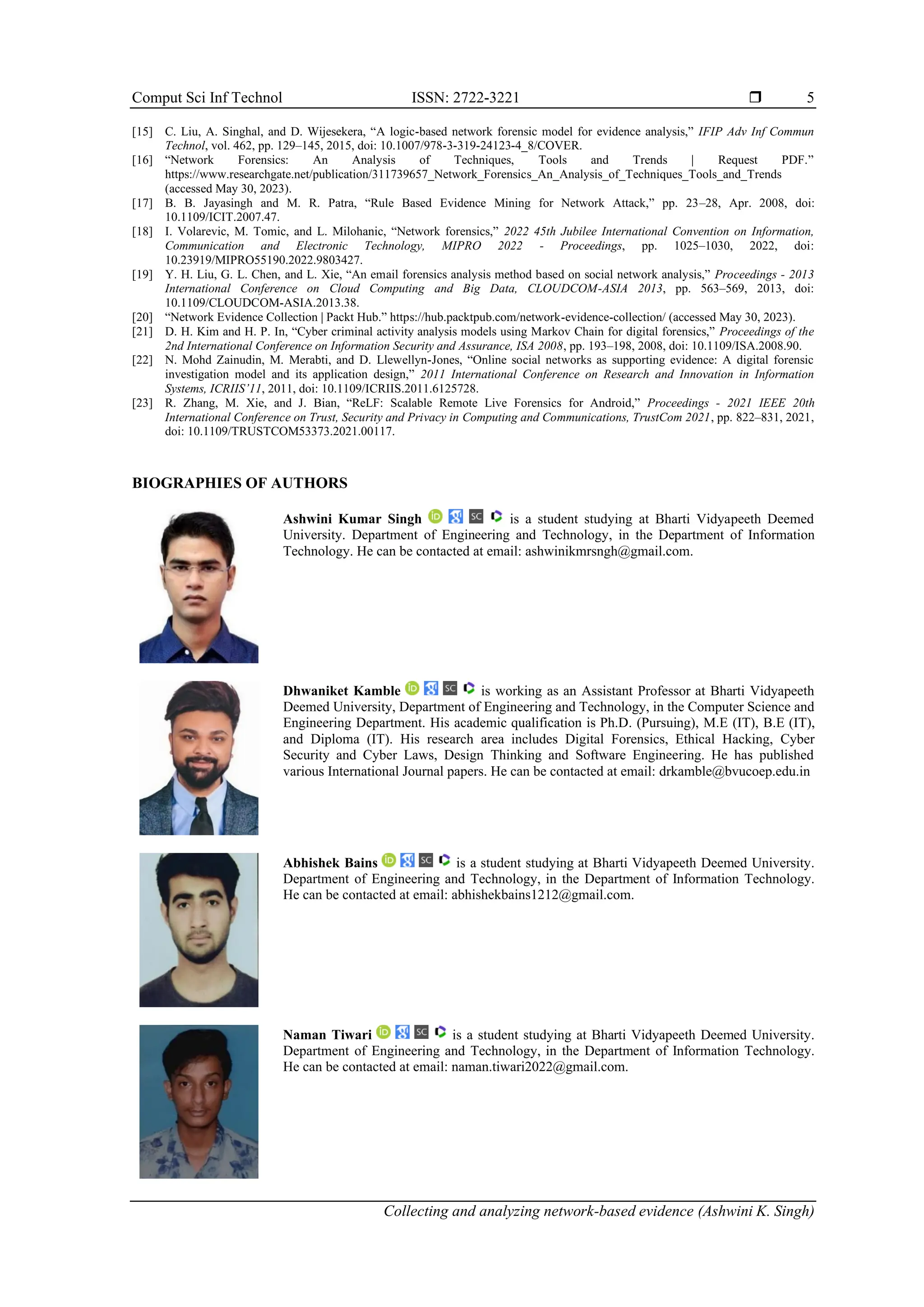 Collecting And Analyzing Network Based Evidence Pdf Information And Network Security Computing