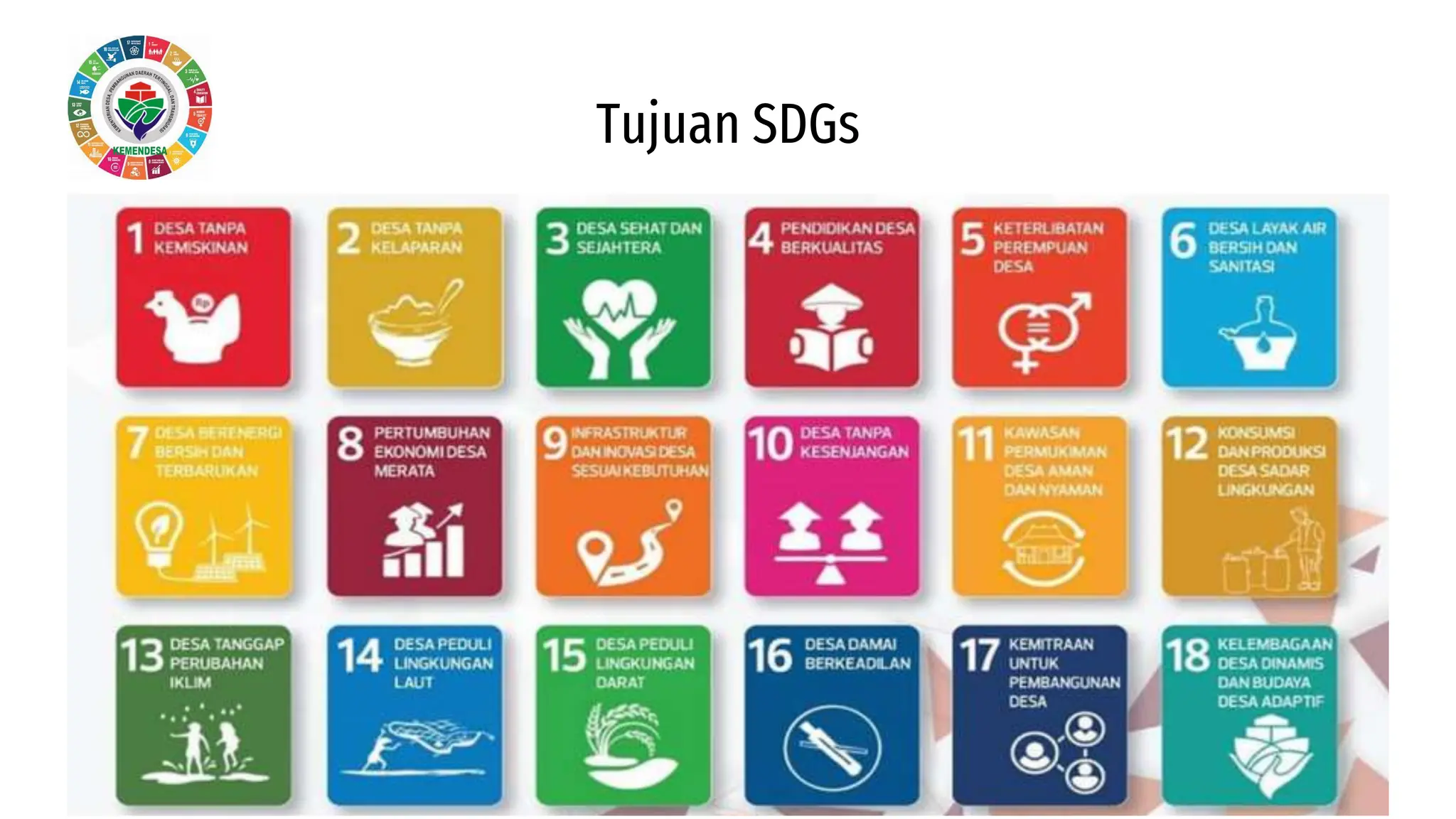 Sosialisasi SDGs Desa dlam rangka Pelatihan Perangkat Desa | PPTX