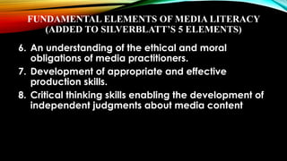 1. Introduction to MIL (Part 3)- Elements of Media Literacy and ...