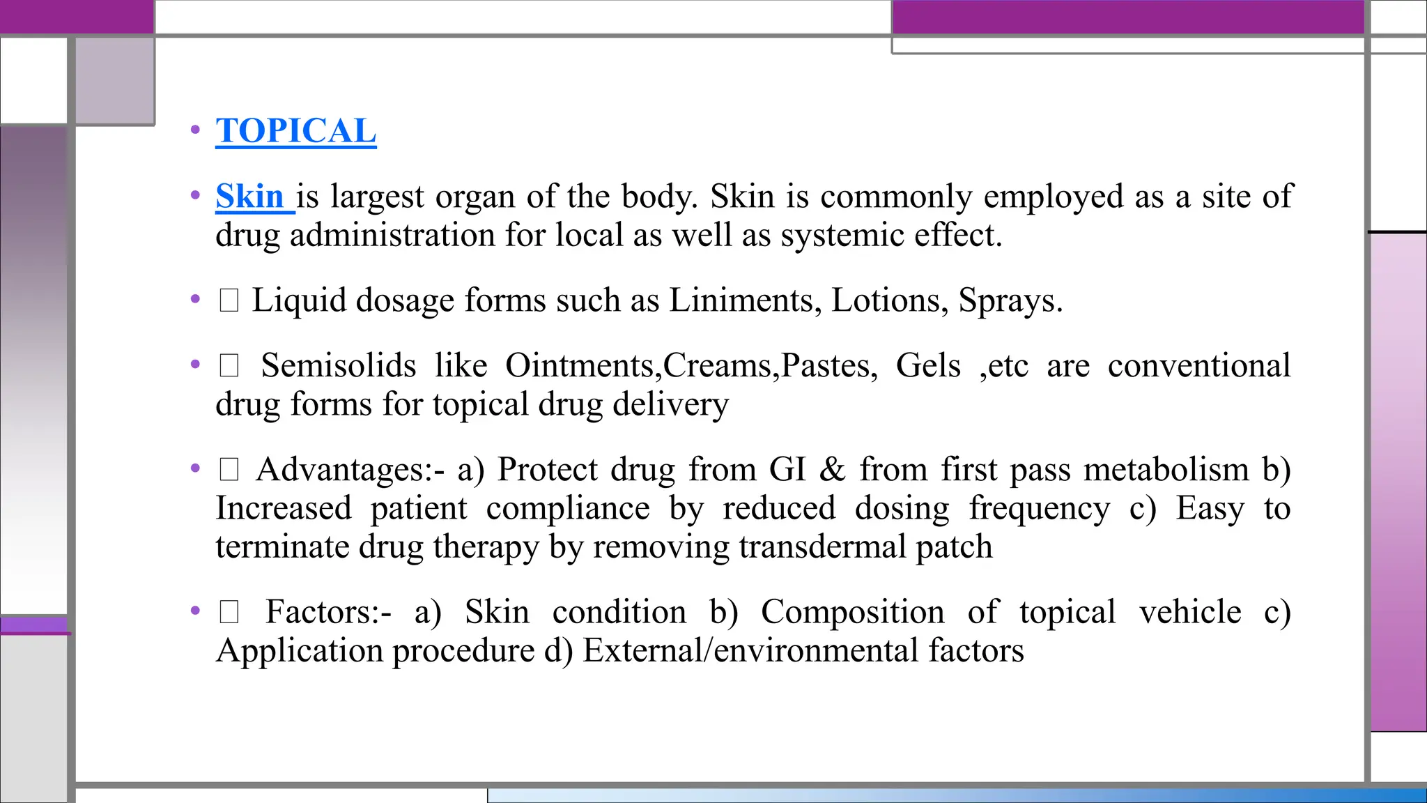 1.3 Non per oral ABSORPTION OF DRUGS.pptx