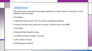 1.3 Non per oral ABSORPTION OF DRUGS.pptx