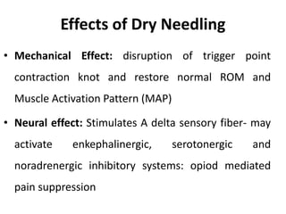 basics in dry needling and trigger points | PPTX