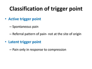 basics in dry needling and trigger points | PPTX
