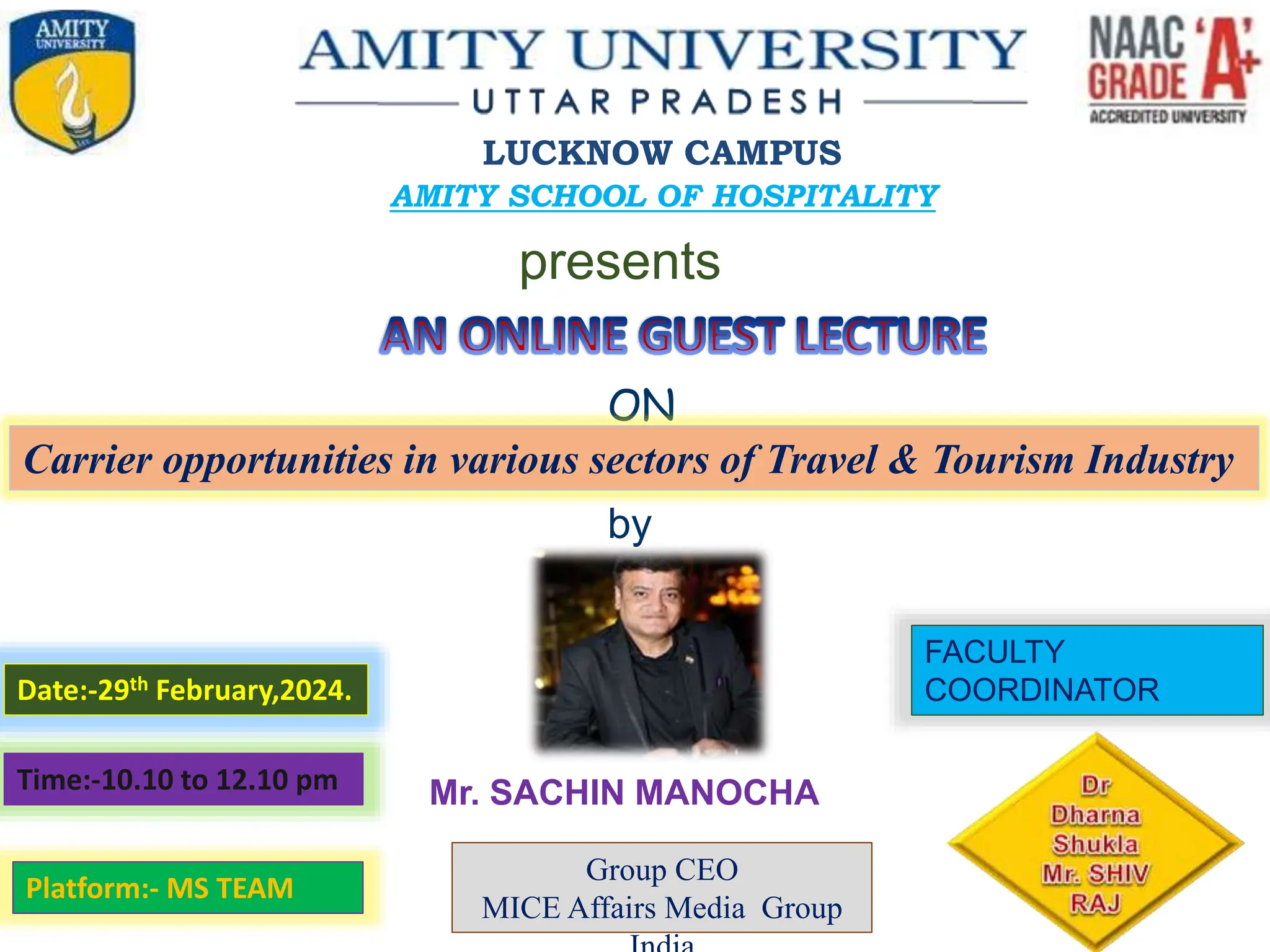 1. Banner of Guest Lecture (2).pptx | Hospitality Industry | Industries