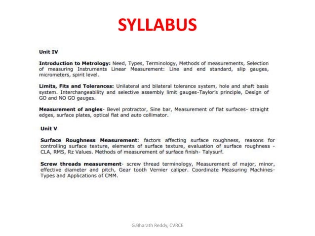 Introduction to Machine Tools and Metrology | PPT