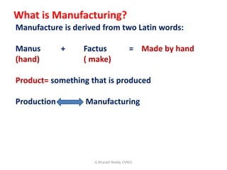 Introduction to Machine Tools and Metrology | PPT