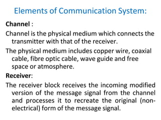 Basic introduction to analog communication | PPT